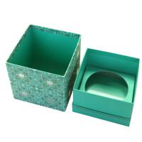 China Luxury Customized Handmade Gift Paper Box Packaging , Blue Foldable Paper Jewel Case ​  ​​ for sale