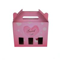 China Auto Closed Gift Paper Box Packaging , Corrugated Paperboard Case with Window for sale