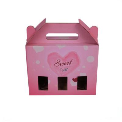 China Auto Closed Gift Paper Box Packaging , Corrugated Paperboard Case with Window for sale