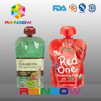 China 140ml 200ml Re-Sequeezed Baby Food Spout Pouch with double zipper for sale