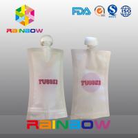 China Stand Up Reusable Baby Food Spout Pouch Packaging with Zipper On The Top for sale