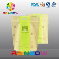 China Custom Coffee / Tea Bags Packaging Recycle Kraft Paper Food Grade Paper Bag for sale