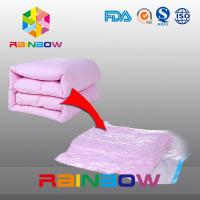 China Clear Quilt Compressed Food Vacuum Seal Bags / Costom Plastic Vacuum Storage Pouches for sale