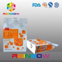 China Custom Printed Eight Side Sealed Snack Bag Packaging With Zipper And Window for sale
