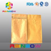 China Bottom gusset stand up k bags for coffee packaging with valve for sale