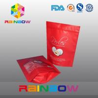 China Red matt surface aluminumf oil bottom gusset bags foe snack / cake packaging for sale