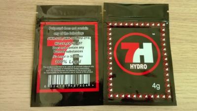 China Fair Legal Plastic Pouches Packaging For 7H Kush / Hydro Herbal Incense Packaging Bag for sale