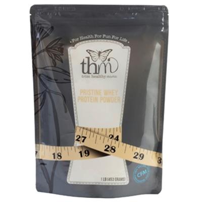 China 1 lb Plastic Bag Packaging For Whey Protein Powder Packaging Bag With Zipper for sale