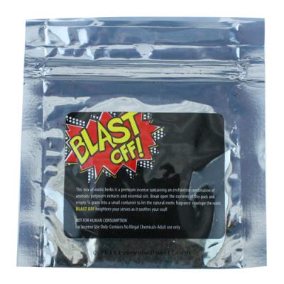 China Reseach Chemical Powder / Pills Bag , Foil Herbal Incense Packaging Bag With Printed Label for sale