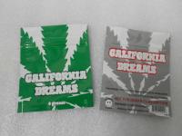 China California Dream Herbal Incens Bag / Mylar Zipper Research Chemcial Pill Sachet for sale