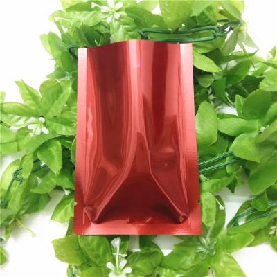 China Custom Printed Mylar k Bags Red Mylar Bag With Stand Size For Food Storage Packaging for sale