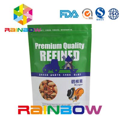China Customized Printed Doy Pack Nuts Pouch Packaging Zipper And Tear Notch for sale