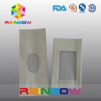 China Gusset Kraft Paper Bag For Candy / Dry Food Grade Packaging With Clear Window for sale