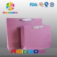 China Square Bottom Customized Paper Bags With Drawstring For Gift / Garment / Shopping for sale