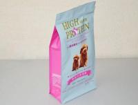 China Matte Aluminum Foil 8 Side Seal Pet Dog Food Pouch Packaging With Zipper for sale