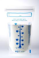 China Resealable Stand Up Pouch Packaging With Zipper For Breast Milk Storage for sale