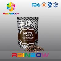 China Stand Up Plastic Pouches Packaging Aluminum Foil Coffee Beans Bag With Valve And Zipper for sale