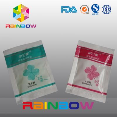China Three - Side Sealed Pouch Cosmetic Packaging Bag For Shampoo / Shower Gel Packaging for sale