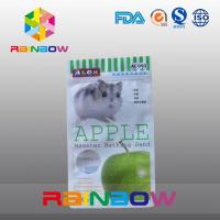 China Three - Side Sealing k Pouch With Round Window For Packing Hamster Bathing Sand / Pet Food for sale