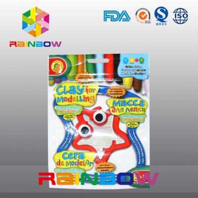 China Custom Logo Coloful Three Side Seal Clear Plastic Pouches Packaging For Candy / Snack Food for sale