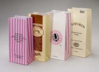 China Customized Logo Kraft Paper Bags Take Away Fast Food / Bread / Shopping Bag for sale