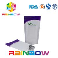 China Glossy Stand Up Supplements Packaging Aluminum Foil Pouch Zip Lock Powder Bag for sale
