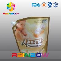China Custom Printed Food Grade Stand Up Spout Pouch Packaging For Babyfood / Milk for sale