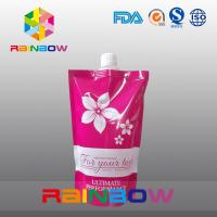 China Red Stand Up Spout Pouch Packaging With Top Spout , Liquid Spout Bags for sale