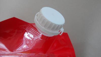 China Printed Logo Stand Up Spout Pouch With Handle For 4.5L Cooking Oil / Huile De Canola for sale
