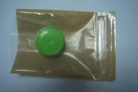 China Mini Zipper Food Bag Transparent Front Pet / Pe Anti Static Bag With Bottom Open for sale
