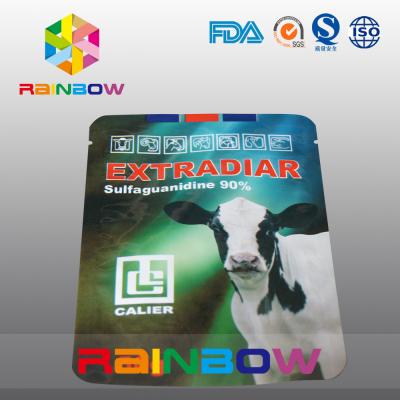 China Aluminum Foil Pet Food Pouch Dairy Cow Stand Up Food Packaging for sale