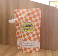 China 80ml Pba Free Reusable Side Spout Pouch Packaging Babyfood Yoghurt k Bags for sale