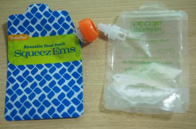 China Resealable Food Grade Stand Up k Baby Food Side Spout Bags Custom Printed for sale