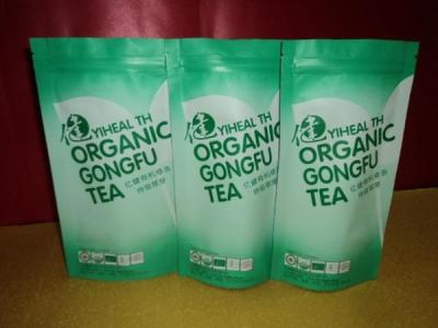 China Graceful Curved Lipton PET / VMPET / PE Tea Packaging Bags Stand Up/stand up bag for tea for sale