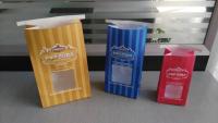 China Flat Bottom Matte Finish Aluminium Foil Pouch , Silver Tin Tie Coffee Packaging Bag for sale