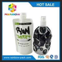 China Stand Up Reusable Baby Food Spout Pouch Packaging with Zipper On The Top for sale