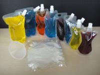 China 4oz 8oz 16oz 32oz PA/PE Stand up Transparent  Spout Bag for Wine Packaging for sale