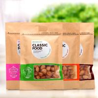 China Food grade customized Kraft Paper Packaging with clear window , FDA / SGS for sale