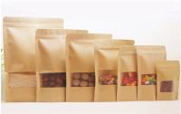 China OEM Kraft Paper Mylar Zipper Food Bag Stand Up Pouch Packaging for sale