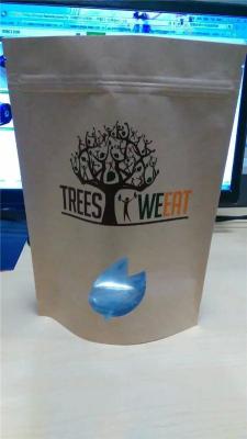 China kraft paper Tea Bags Packaging aluminum foil stand up pouches for sale
