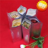 China customized printed aluminum foil packaging bags with k and clear window for sale