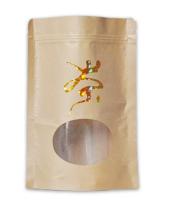 China custom printed flat bottom high quality  kraft paper bag for tea/coffee packaging with zipper k mylar and window for sale