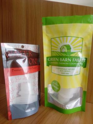 China Stand Up Plastic Container Filled With Cannabis Seeds / Noni Bags With Zipper for sale