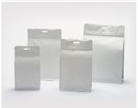 China Mylar Zipper Kraft Paper Snack Bag Packaging With Clear Window For Coffee Bean / Cookie for sale