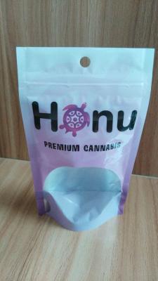 China Custom Bottom Gusset Aluminum Foil Laminated Mylar k Bags with Clear Window for sale