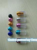 China Small Blue Clear Sex Pill Container Pharmacy Vials Empty Medicine Bottles for sale