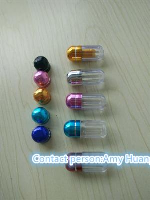 China Small Blue Clear Sex Pill Container Pharmacy Vials Empty Medicine Bottles for sale