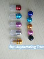 China Small Blue Clear Sex Pill Container Pharmacy Vials Empty Medicine Bottles for sale