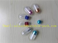 China Aluminum Foil Clear Plastic Pill Bottles / Pill Vial Gelatin Capsule Packing for sale