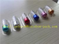 China 10ml Aluminum Foil Plastic Medicine Bottles For Sex Pill With Colorful Cap for sale
